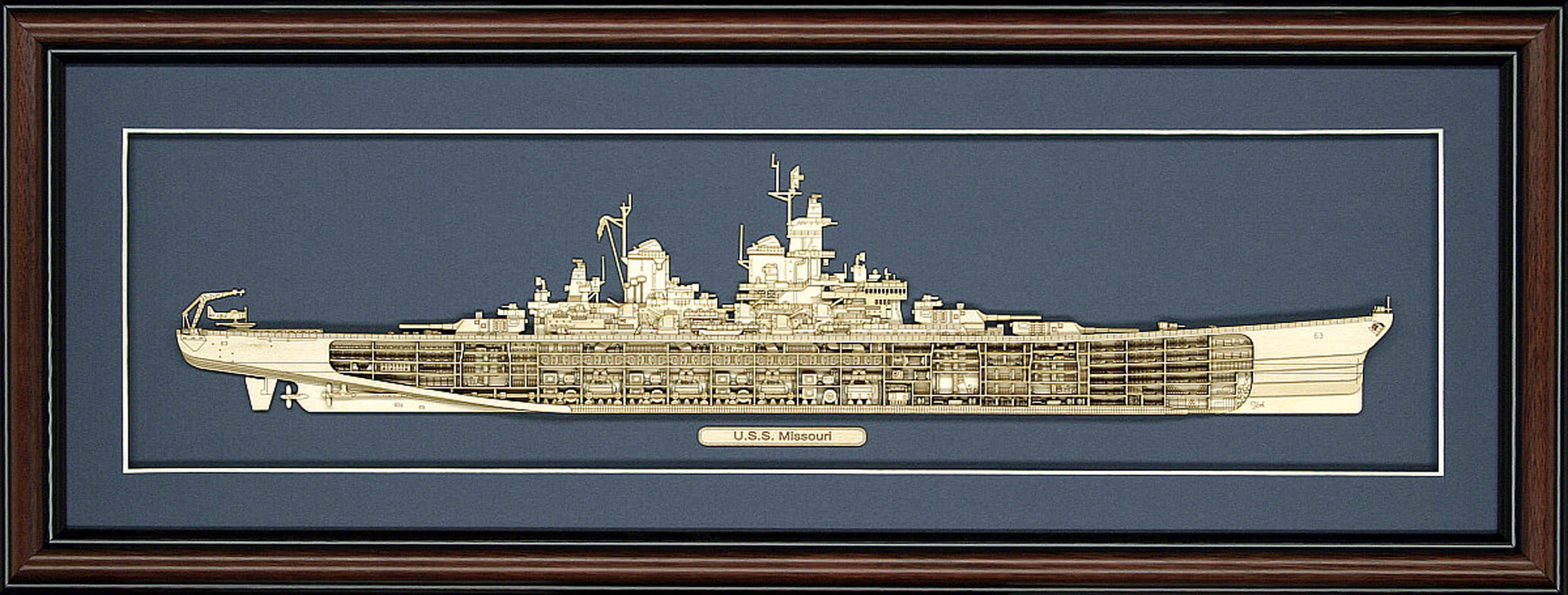Battleship Photo Index BB-63 USS MISSOURI