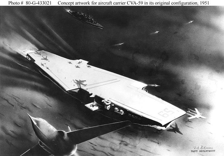 Aircraft Carrier Photo Index: USS FORRESTAL (CVA-59)