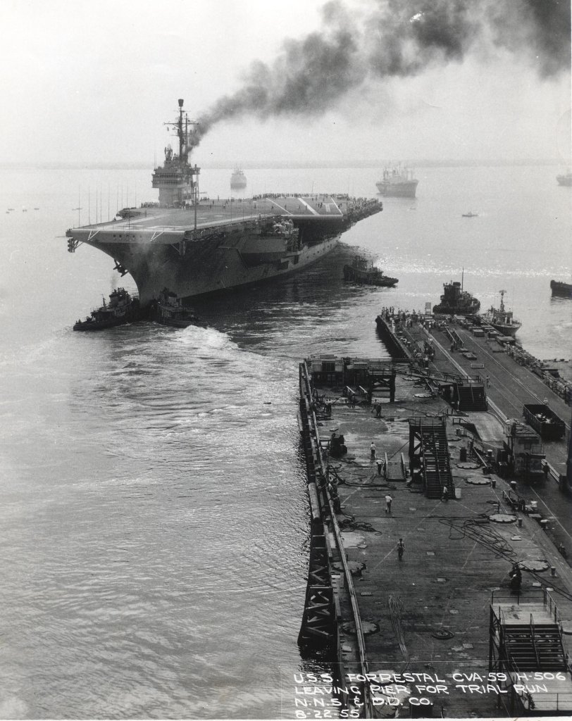 Aircraft Carrier Photo Index: USS FORRESTAL (CVA-59)