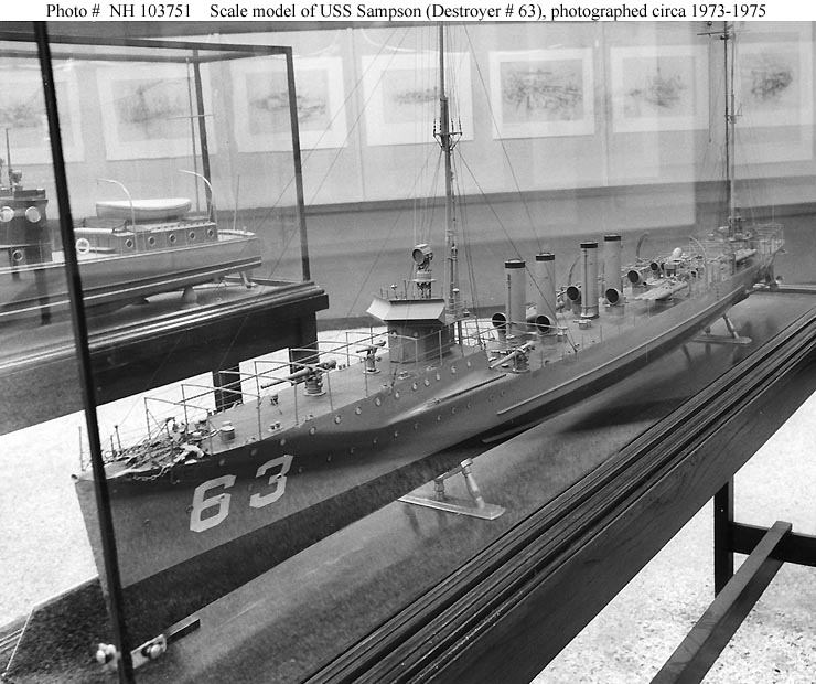 Destroyer Photo Index DD-63 USS SAMPSON