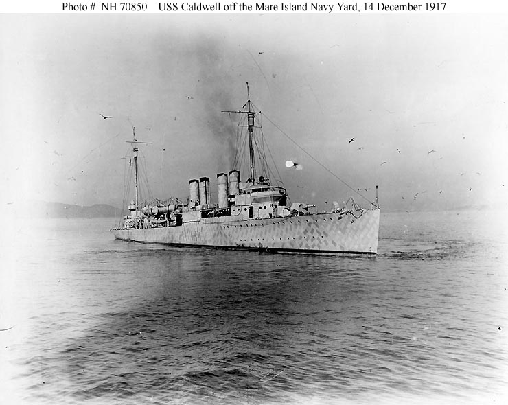 Destroyer Photo Index DD-69 USS CALDWELL