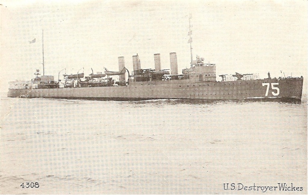 Destroyer Photo Index DD-75 USS WICKES