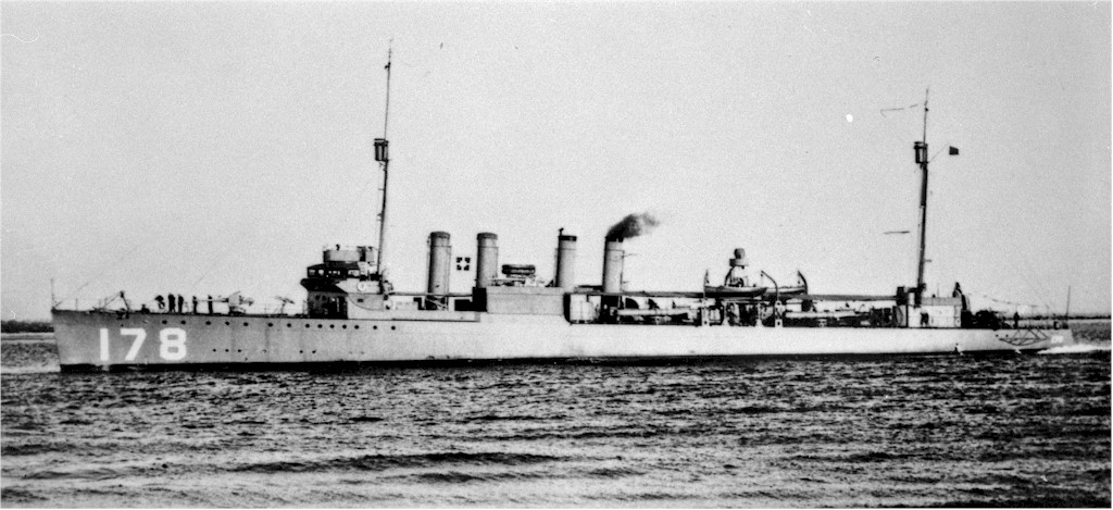 Destroyer Photo Index DD-178 / DMS-6 / AG-105 USS HOGAN