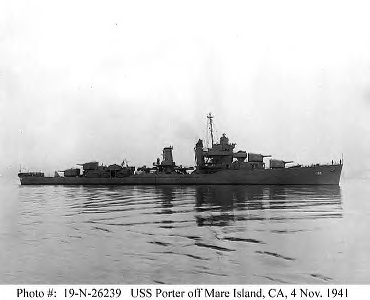 Destroyer Photo Index DD-356 USS PORTER