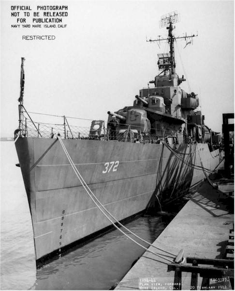 Destroyer Photo Index DD-372 USS CASSIN