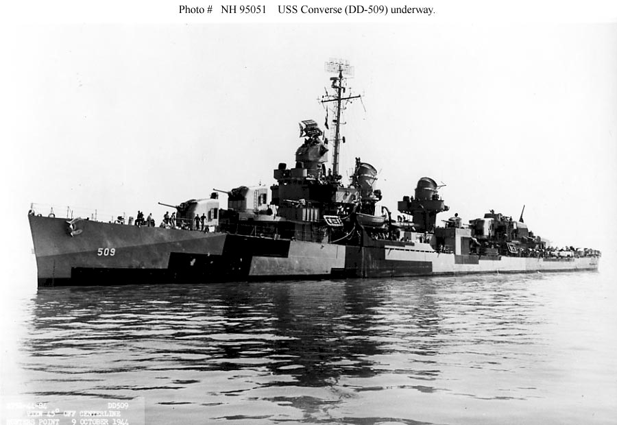 Destroyer Photo Index DD-509 USS CONVERSE