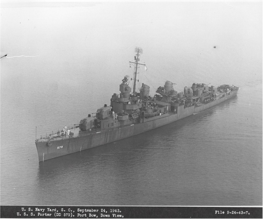 Destroyer Photo Index DD-579 USS WILLIAM D. PORTER