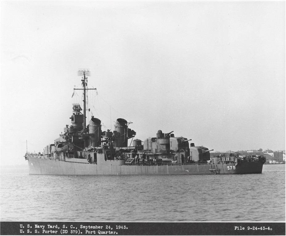 Destroyer Photo Index DD-579 USS WILLIAM D. PORTER