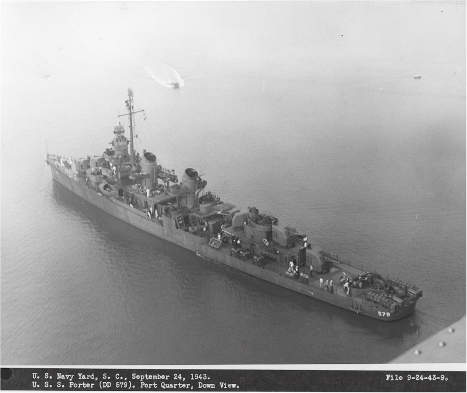 Destroyer Photo Index DD-579 USS WILLIAM D. PORTER