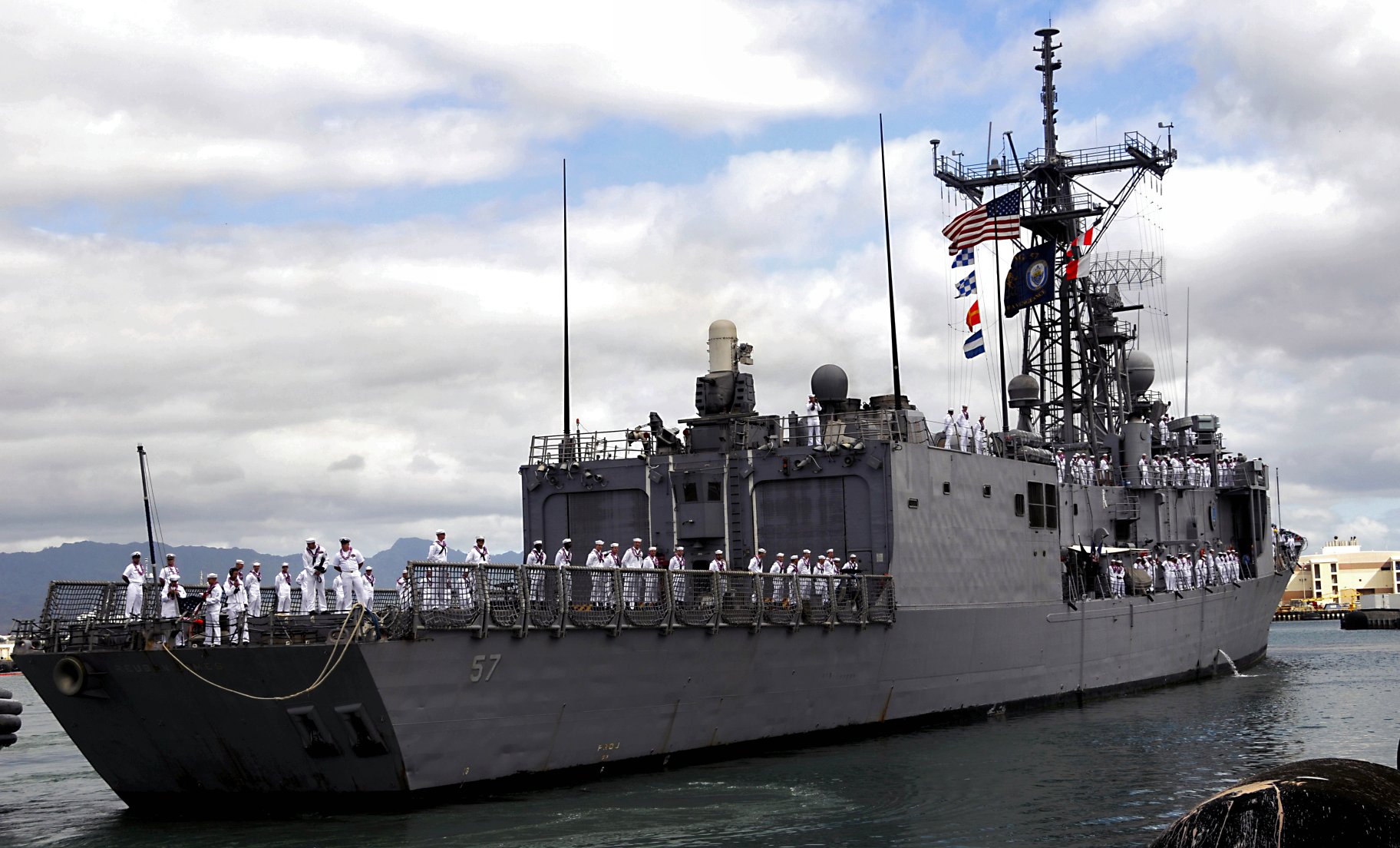 Frigate Photo Index FFG-57 USS REUBEN JAMES